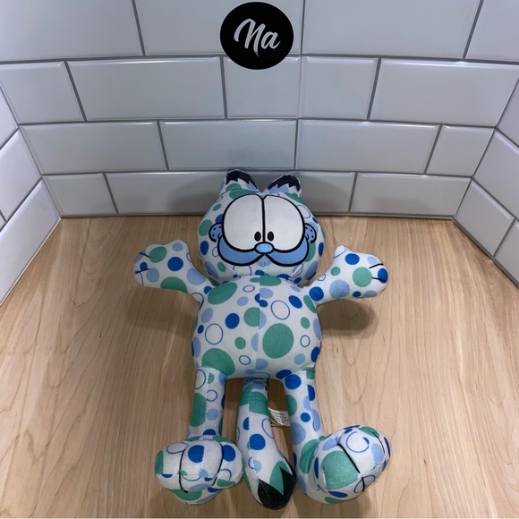 Toy Factory LLC | Toys | Garfield Odie Cat 4 Polka Dot Plush Blue Green ...